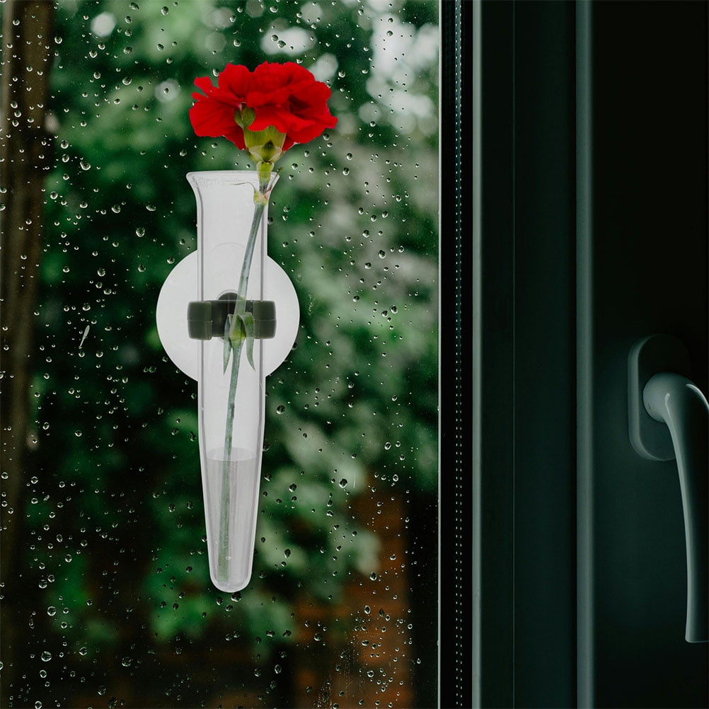 WASHWEPE Flower Water Tubes 16Pcs Transparent Plastic Floral Tubes Home ...