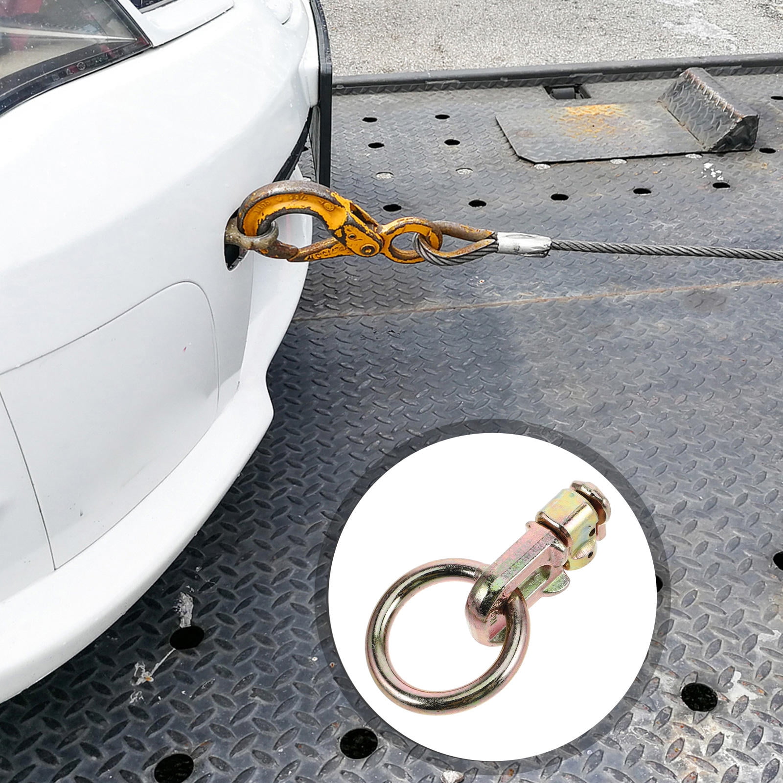 WASHWEPE Golden Iron 1Set Track Mount Vertical Tie Down For Truck And ...