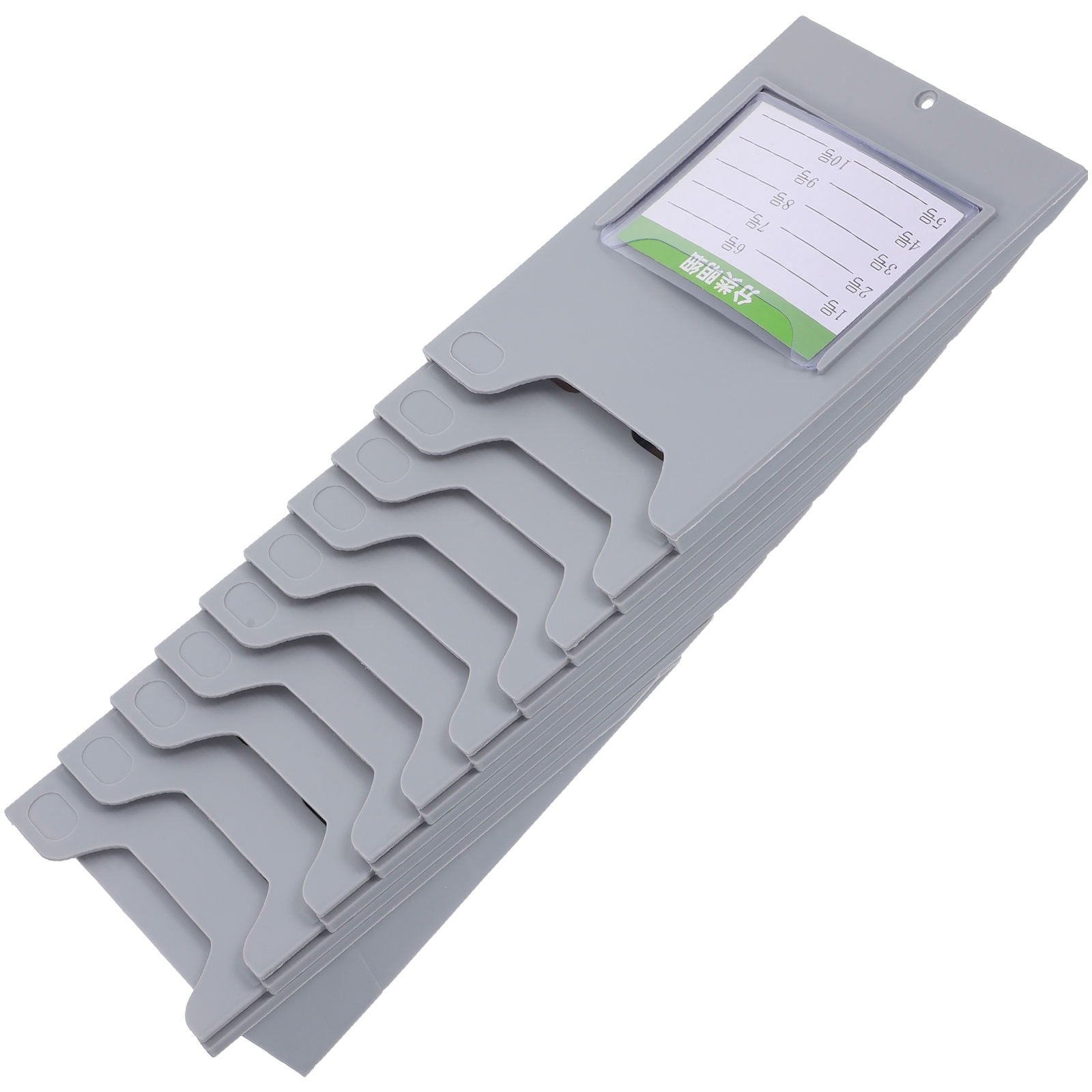 WASHWEPE Grey PP Material Cards Holder for Warehouse Storage Use with ...