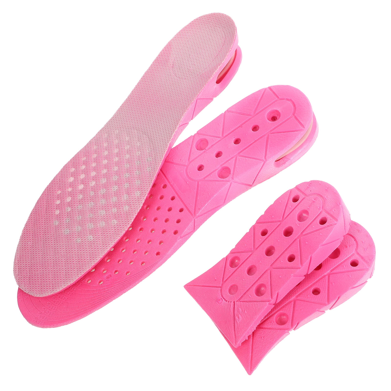 WASHWEPE Height Increase Insoles 1 Pair Pink for Parties Breathable ...