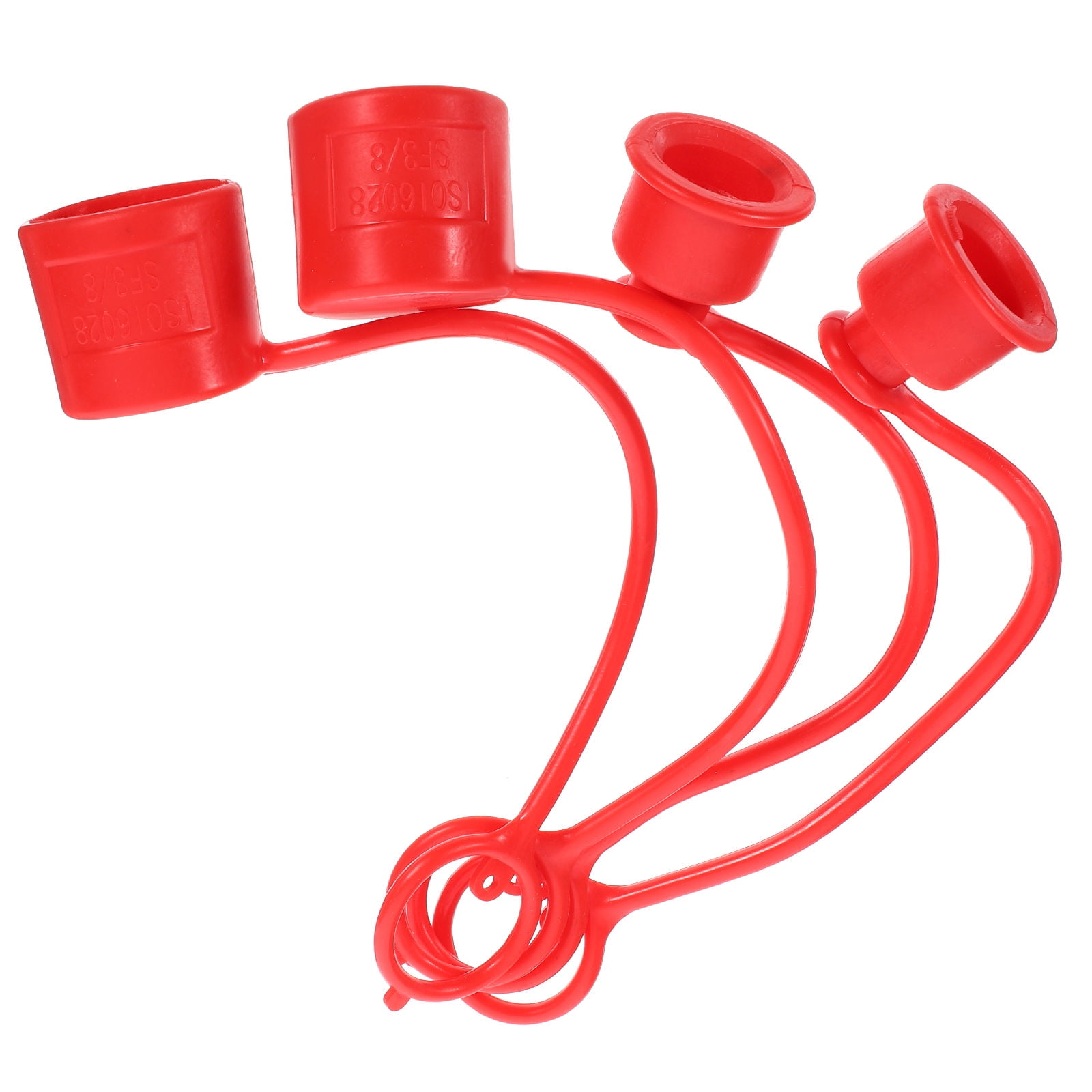 WASHWEPE Hydraulic Connector Covers Flat Design PVC Rubber Caps for ...