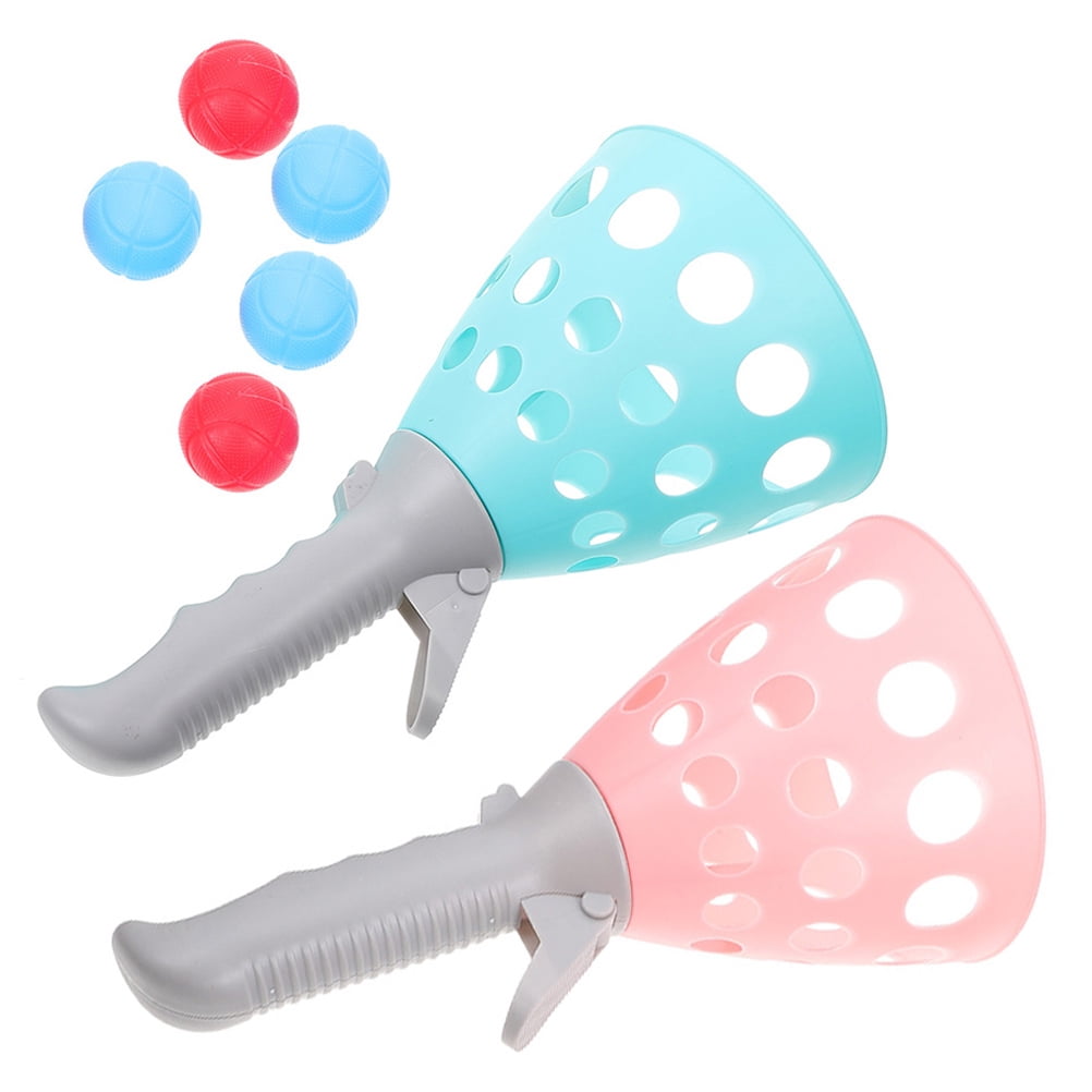 WASHWEPE Outdoor Equipment for Kids Catch Launcher Ball Toys Pink 1 Set ...