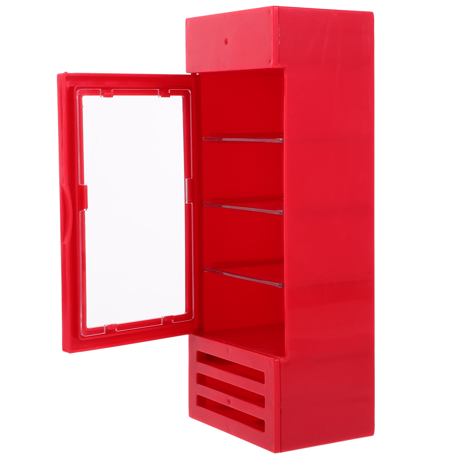 WASHWEPE Mini Fridge for Toy Accessories 1Pack Tiny Refrigerator Model ...