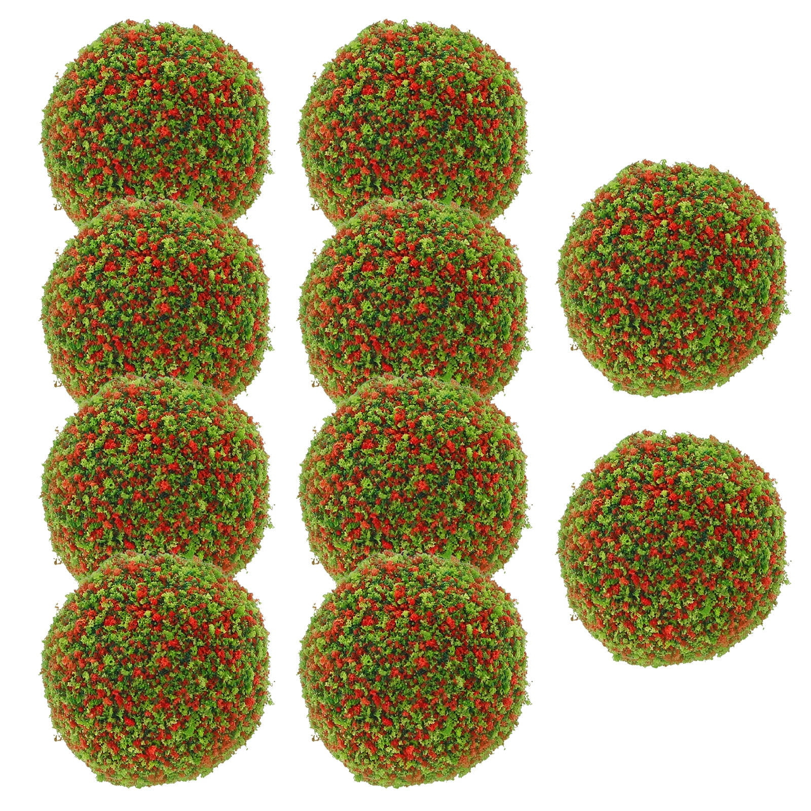 WASHWEPE Miniature Shrub Balls 10Pcs for Artistic Creation Fake Plants ...