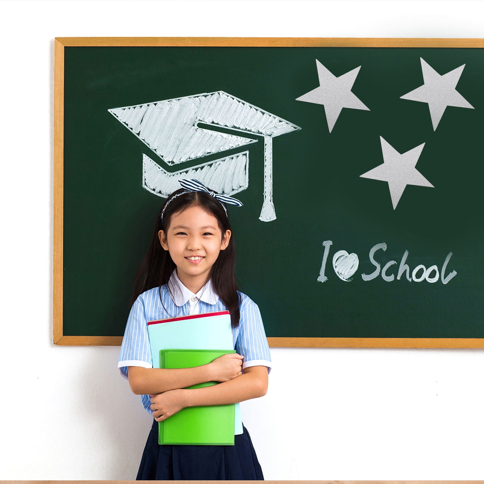 WASHWEPE Paper Cutouts 20Pcs Pentagram Shape for Kindergarten and ...