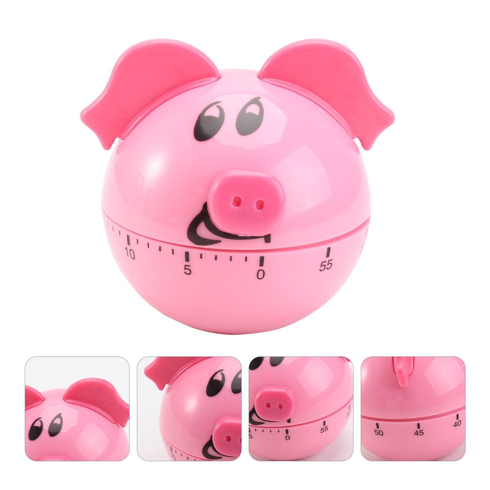 WASHWEPE Pink Mechanical Wind Up Timer for Kitchen and Decoration with ...