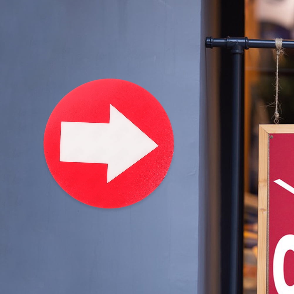 WASHWEPE Reflective Outdoor Stickers 20Set Red PVC Arrow Direction ...