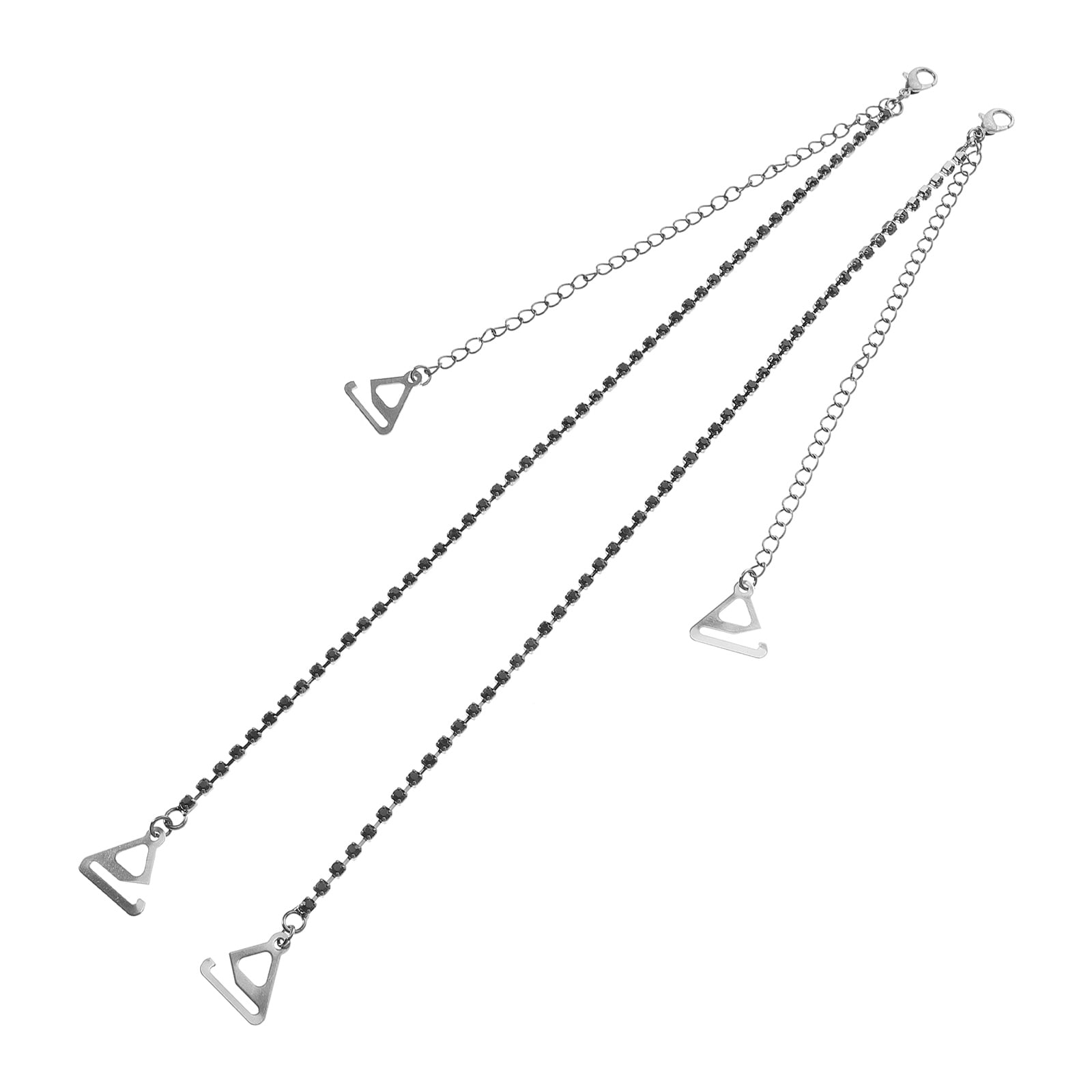 WASHWEPE Rhinestone Bra Straps 1 Pair Detachable Lingerie Straps Single ...