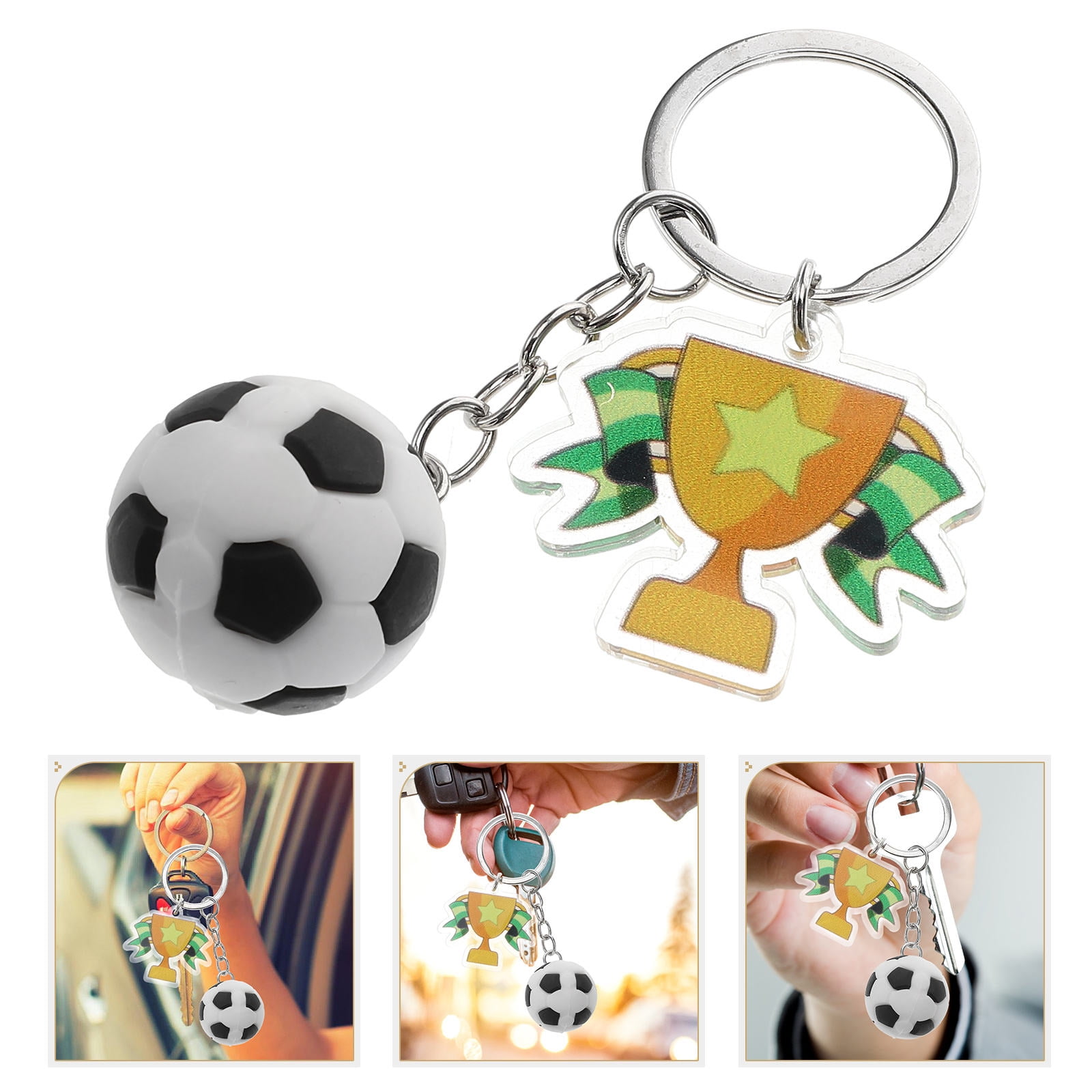 WASHWEPE Soccer Keychains for Boys 1Pack for Backpacks and Crafts ...