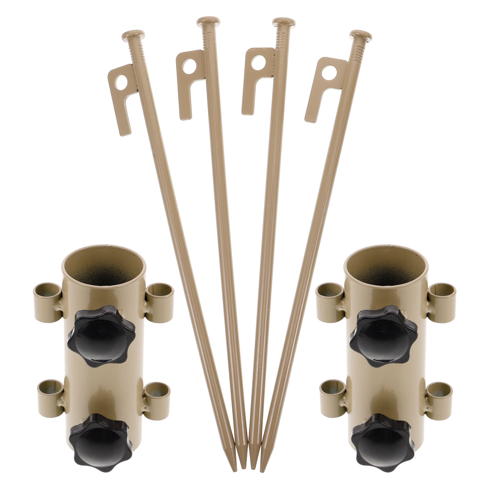 WASHWEPE Tarp Poles Stakes Set 6Pcs Adjustable Length Pole Fixation ...