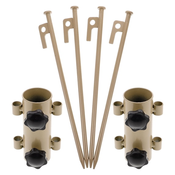 WASHWEPE Tarp Poles Stakes Set 6Pcs Adjustable Length Pole Fixation ...