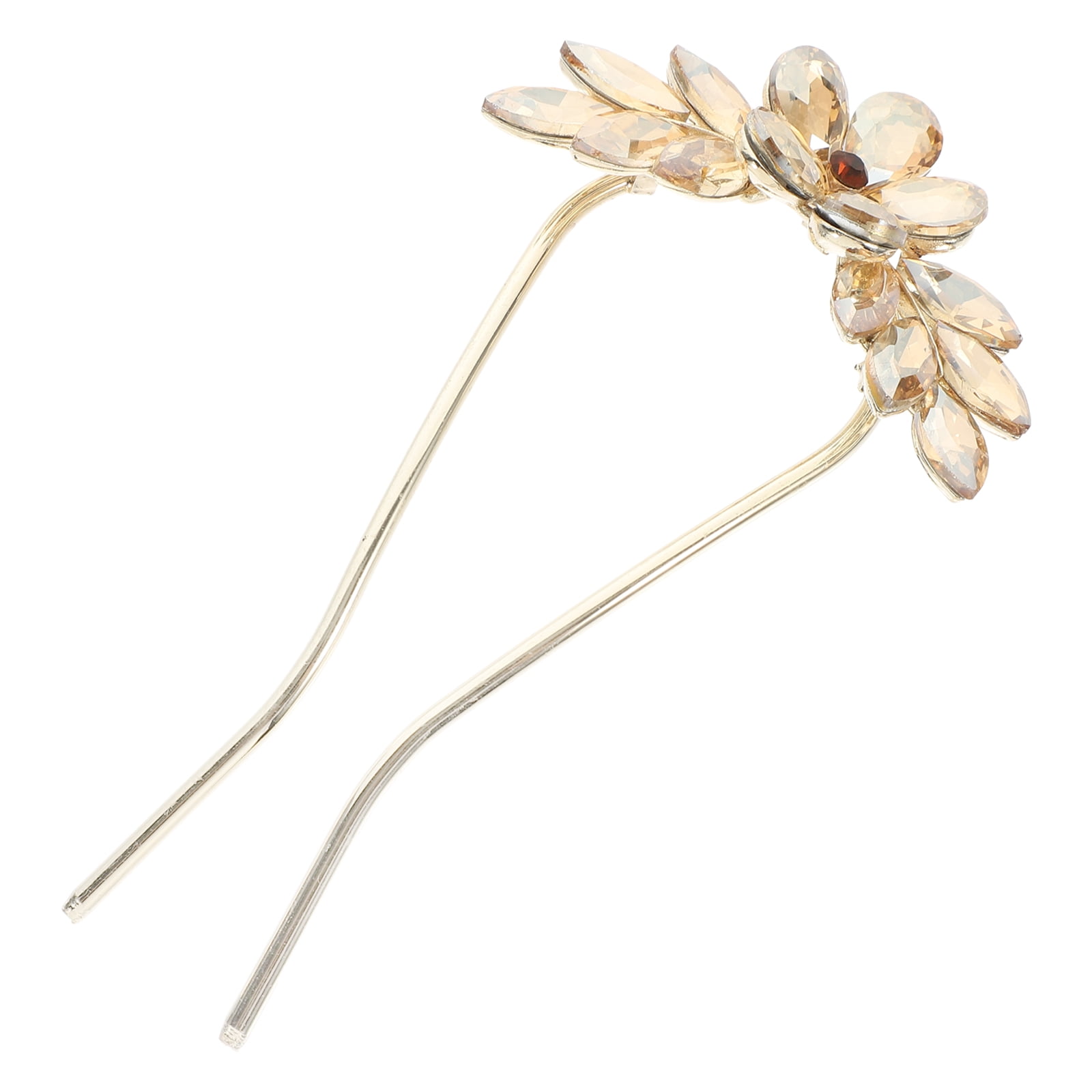 WASHWEPE U-Shaped Hair Pin 1Pack Metal French Pin for Buns Elegant ...