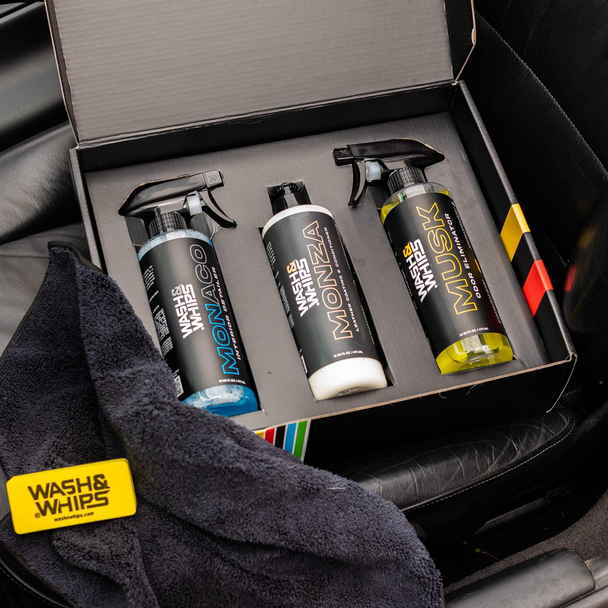 WASHWHIPS CLEAN - Interior Kit (Step 2) Detailer, Deodorizer ...