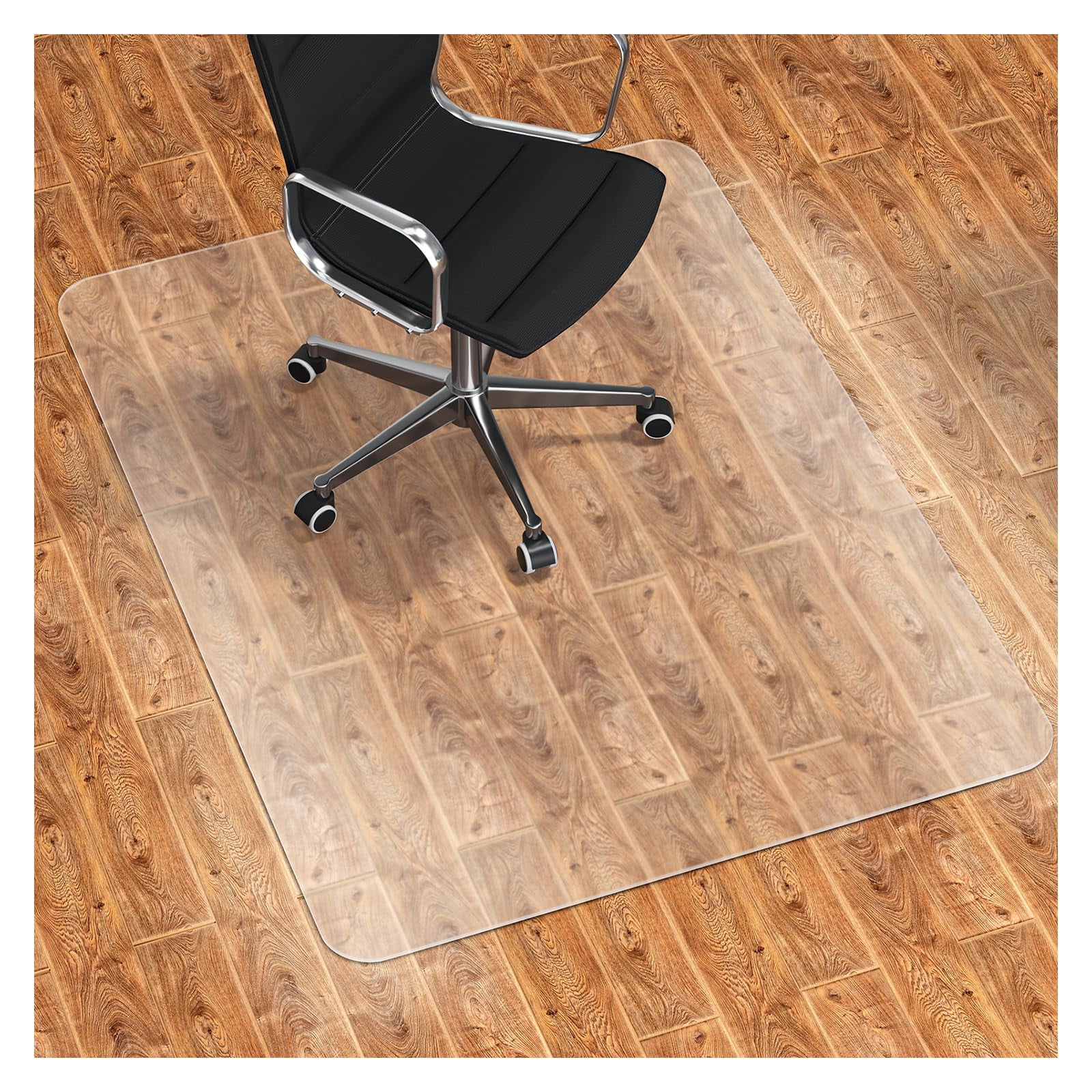 WASJOYE Chair Mat for Hardwood Tile Floor, 36"x48" PVC Floor Protector ...