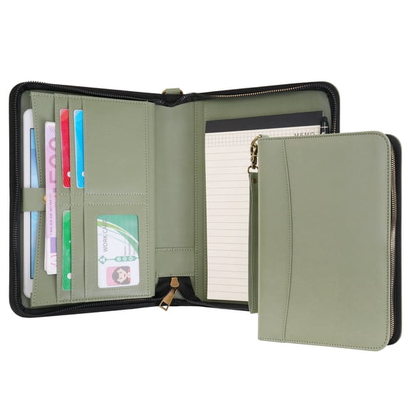 Wason Portfolio A5 Binder Journal with Zipper, Refillable Notepad ...