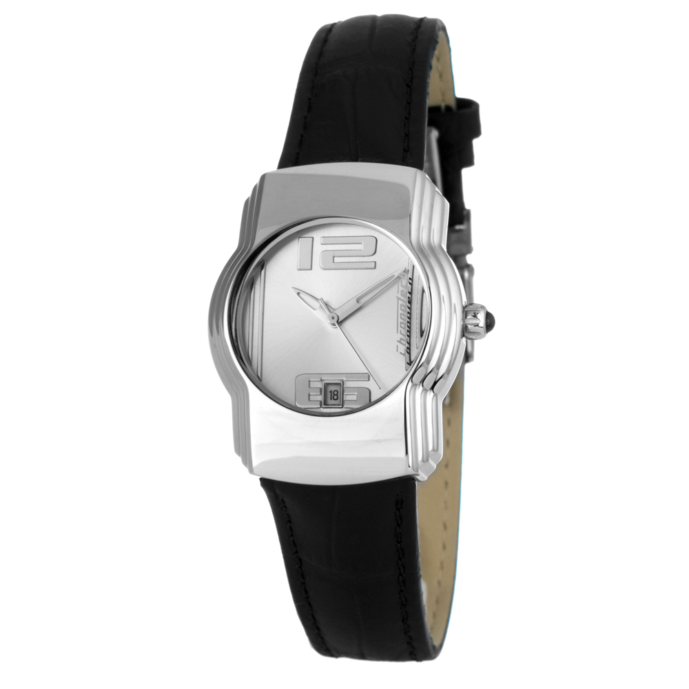 WATCH CHRONOTECH STAINLESS STEEL SILVER BLACK WOMEN CT7279B 03 ...