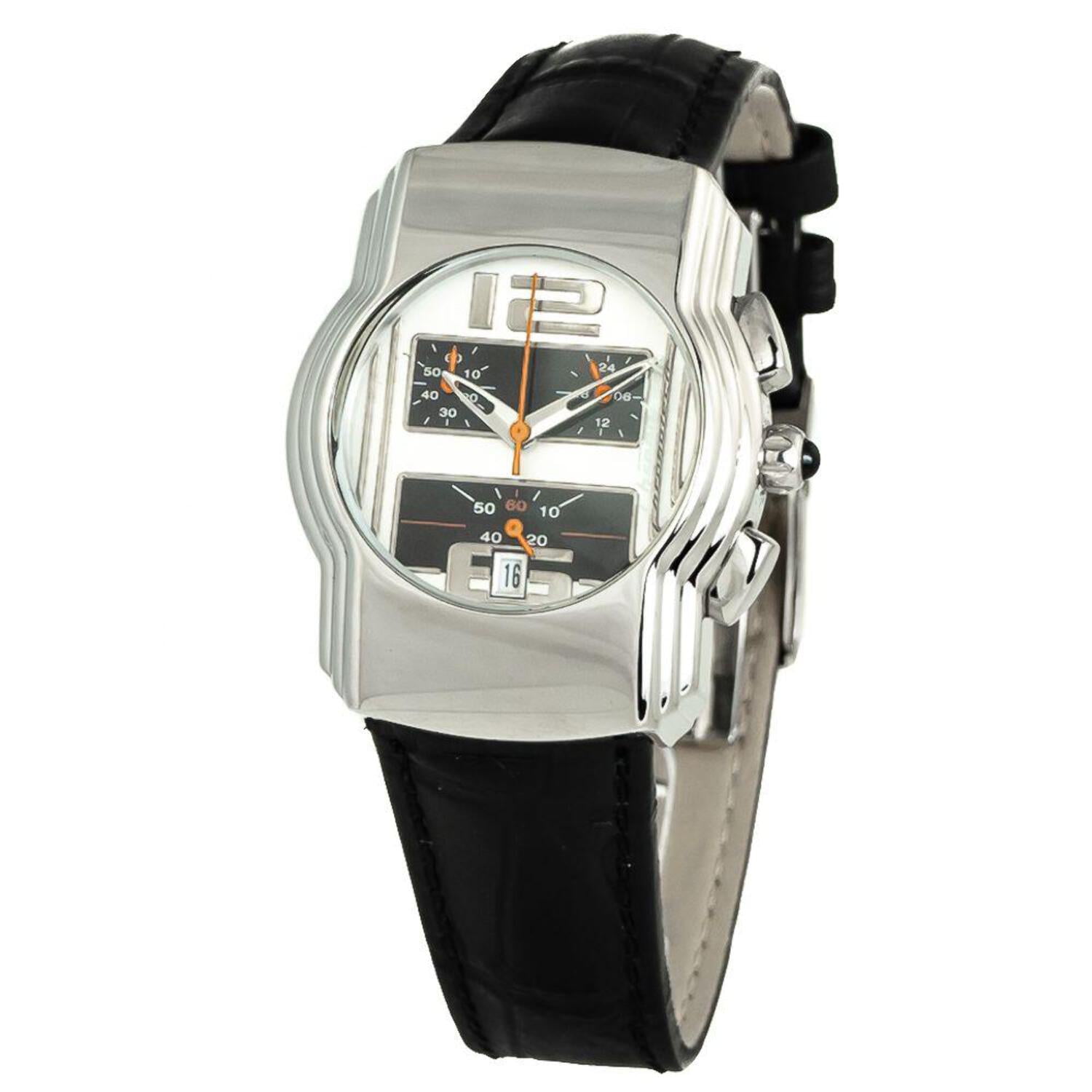 WATCH CHRONOTECH STAINLESS STEEL WHITE BLACK WOMEN CT7280M 03 - Walmart.com