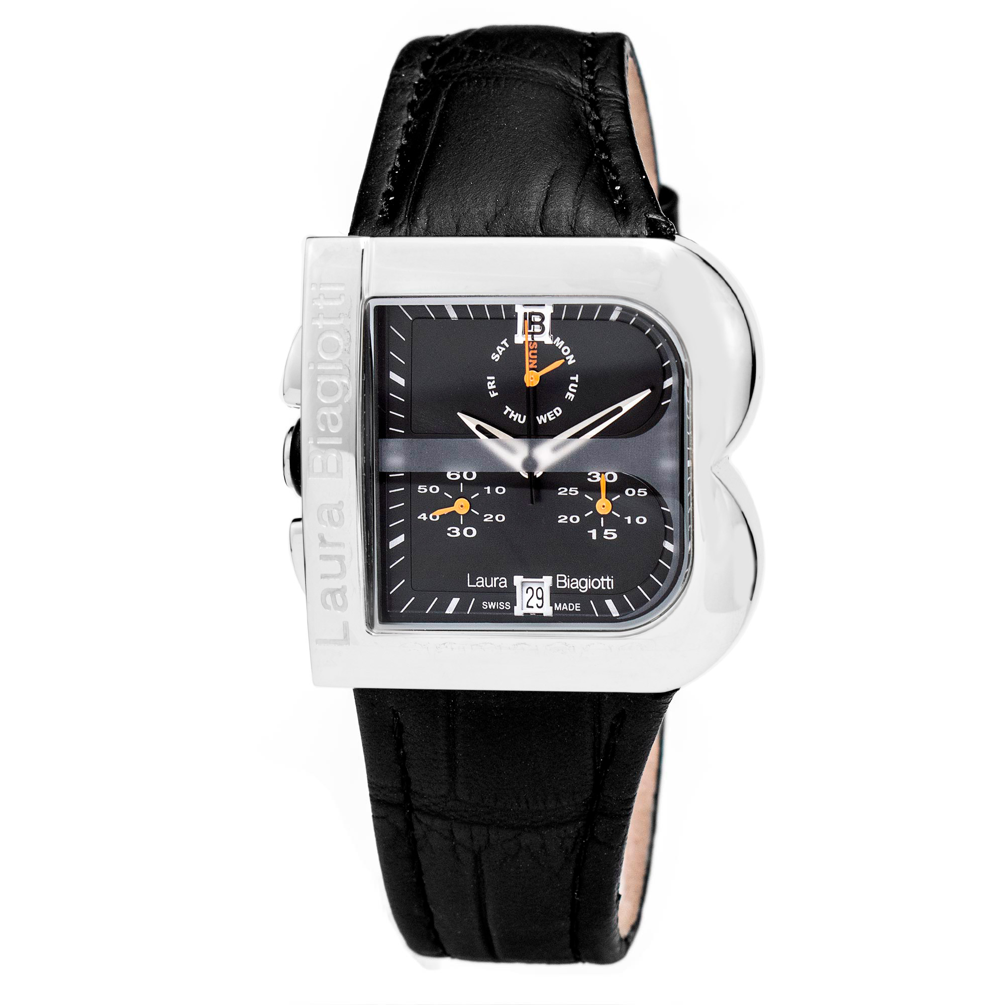 WATCH LAURA BIAGIOTTI STAINLESS STEEL BLACK BLACK WOMEN LB0002 CN ...