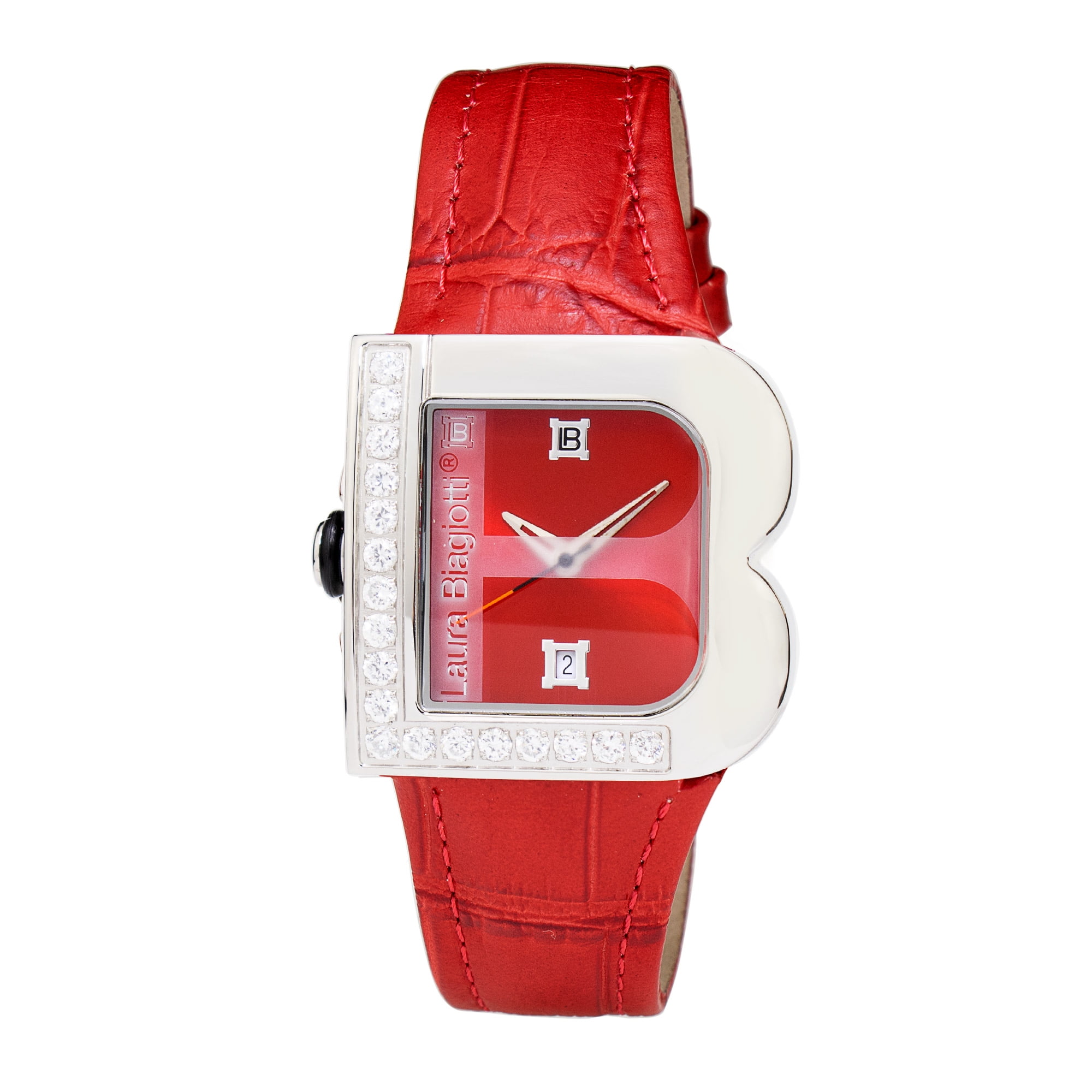 WATCH LAURA BIAGIOTTI STAINLESS STEEL RED RED WOMEN LB0001L 05Z ...