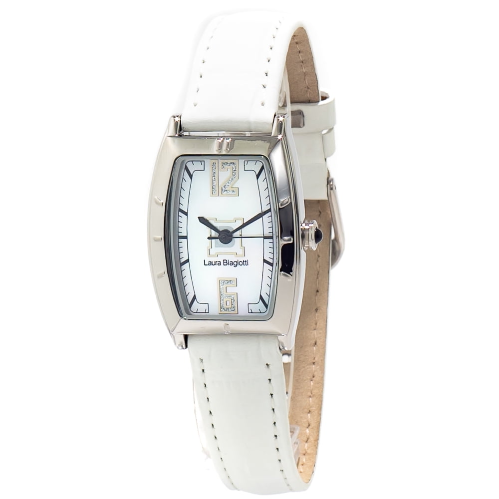 WATCH LAURA BIAGIOTTI STAINLESS STEEL WHITE WHITE WOMEN LB0010L 07 ...