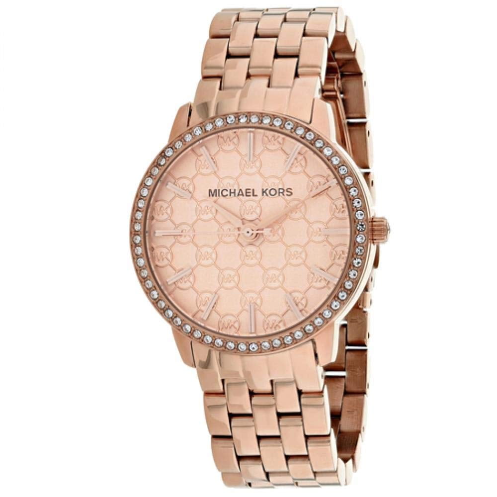 WATCH MICHAEL KORS STAINLESS STEEL PINK PINK GOLD WOMEN MK3156 ...