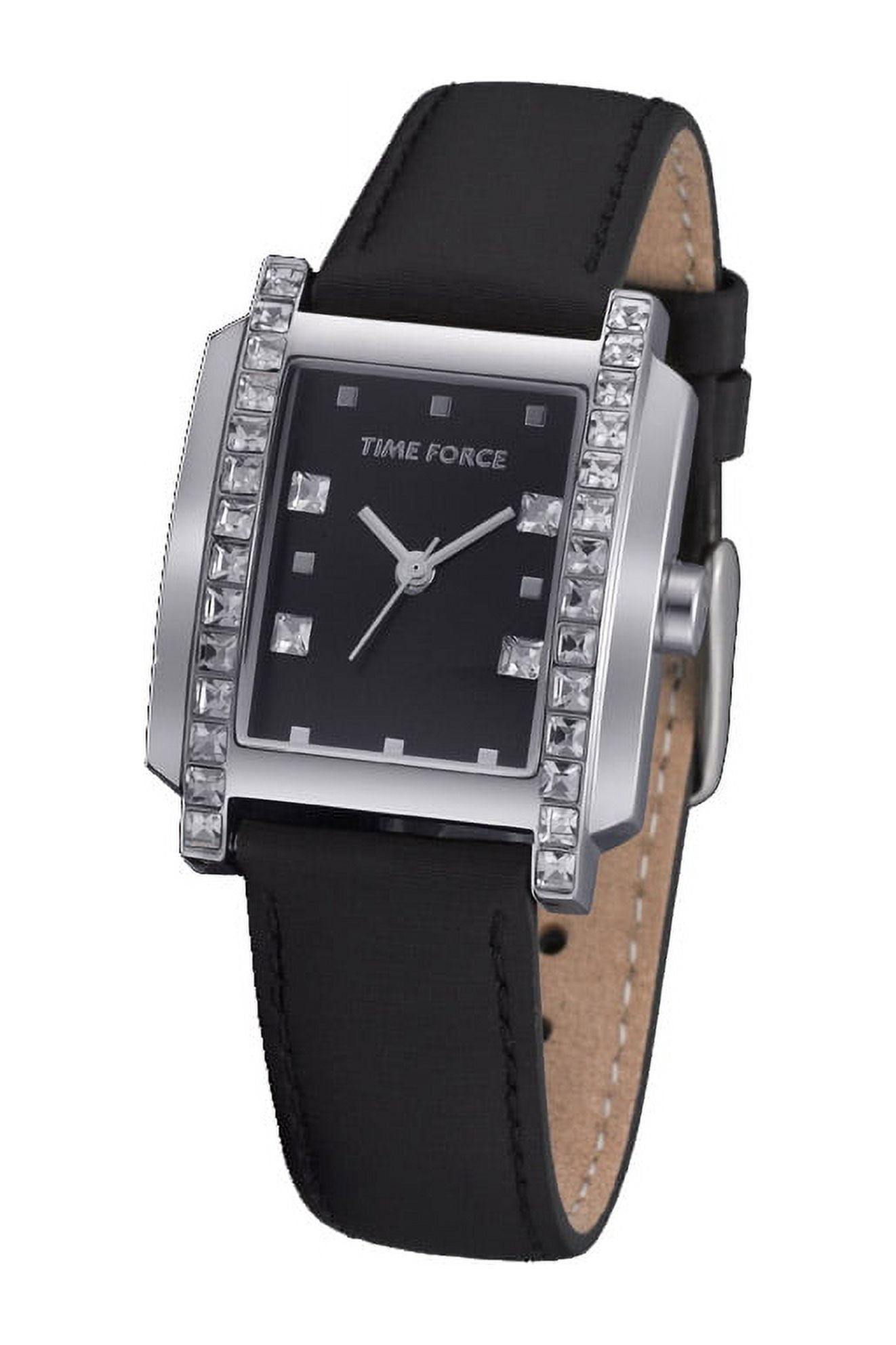 WATCH TIME FORCE STAINLESS STEEL BLACK BLACK WOMEN TF3394L01 - Walmart.com