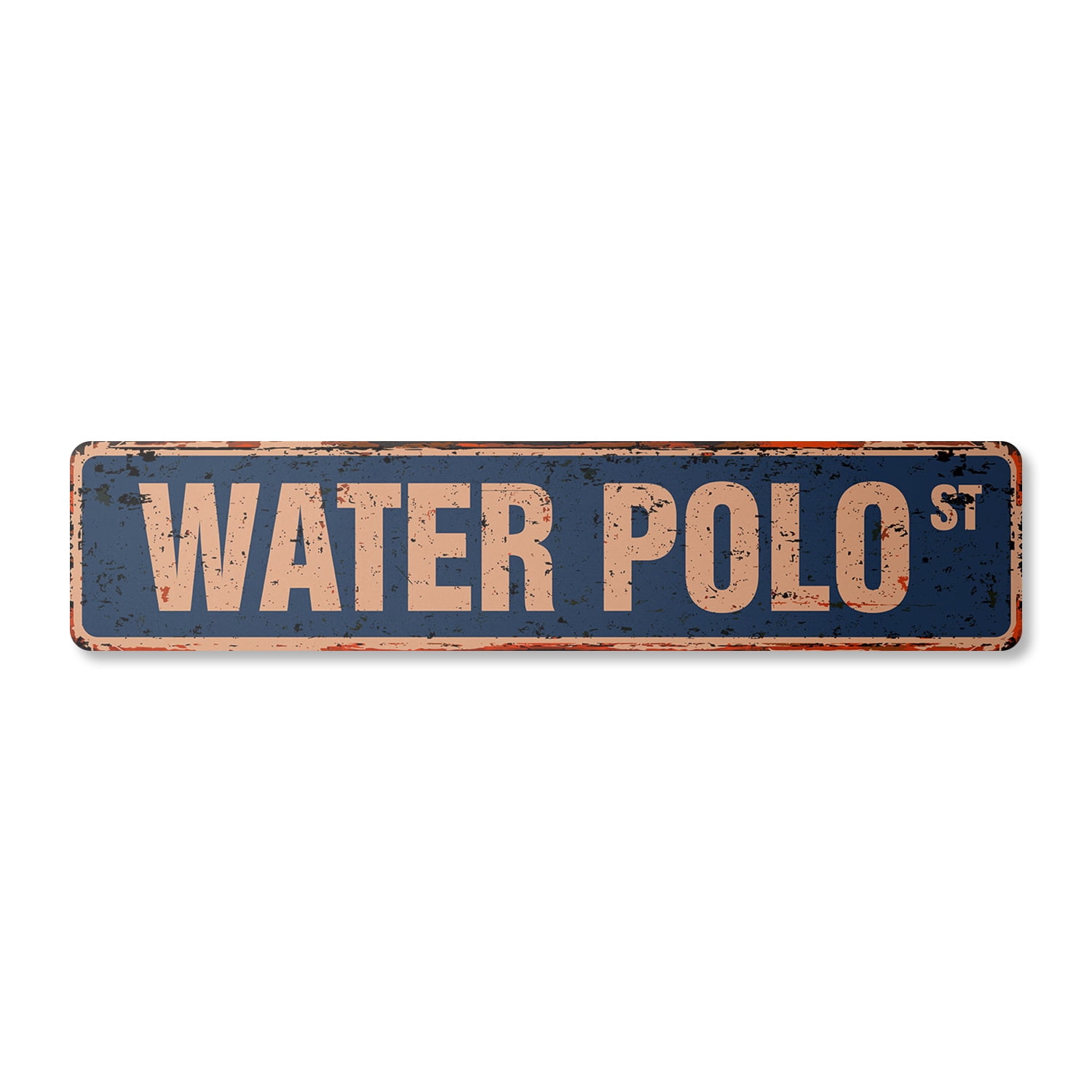 WATER POLO Vintage Plastic Street Sign team sports swim game swimming ...