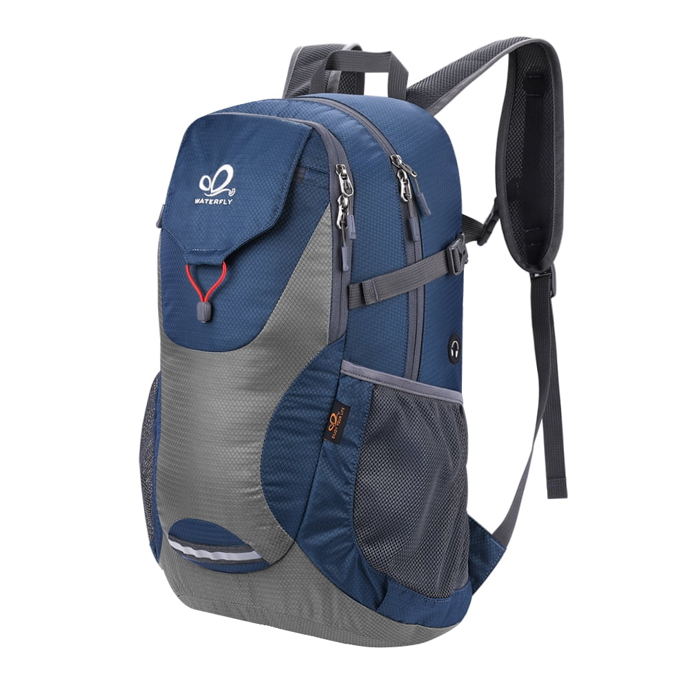 WATERFLY Lightweight Packable Foldable Hiking Backpack Travel Daypack ...