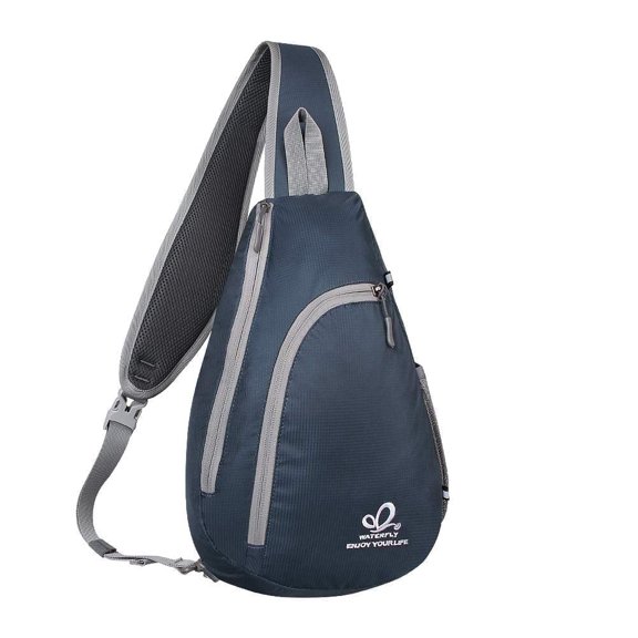 WATERFLY Small Packable Sling Bag Crossbody Shoulder Chest Bag Hiking ...