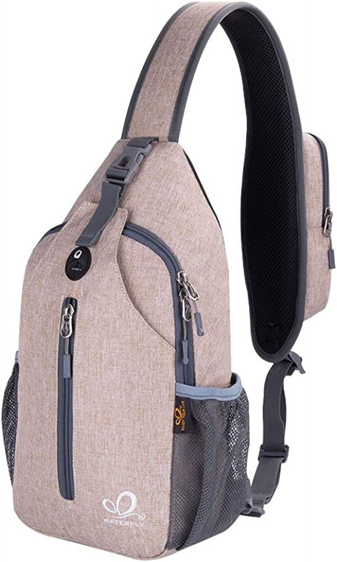 WATERFLY Sling Bag Sling Crossbody Bag Daypack Hiking Travel Walking ...