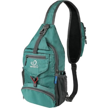 FITKICKS Hideaway Packable Sling Lightweight Crossbody Bag, Blue ...