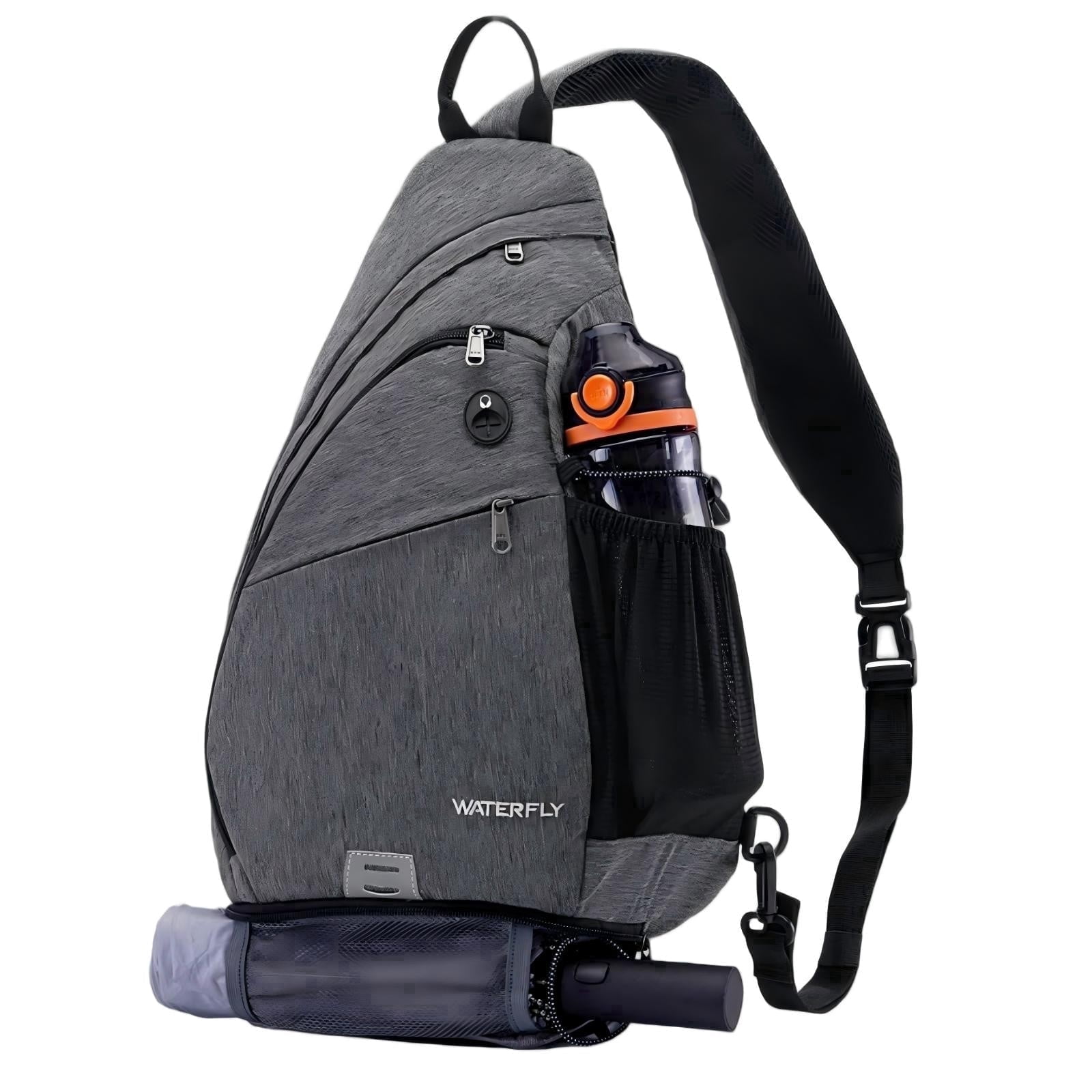 Waterfly, Unisex Sling Bag, 18L Capacity, Large Nylon Cross-Body ...