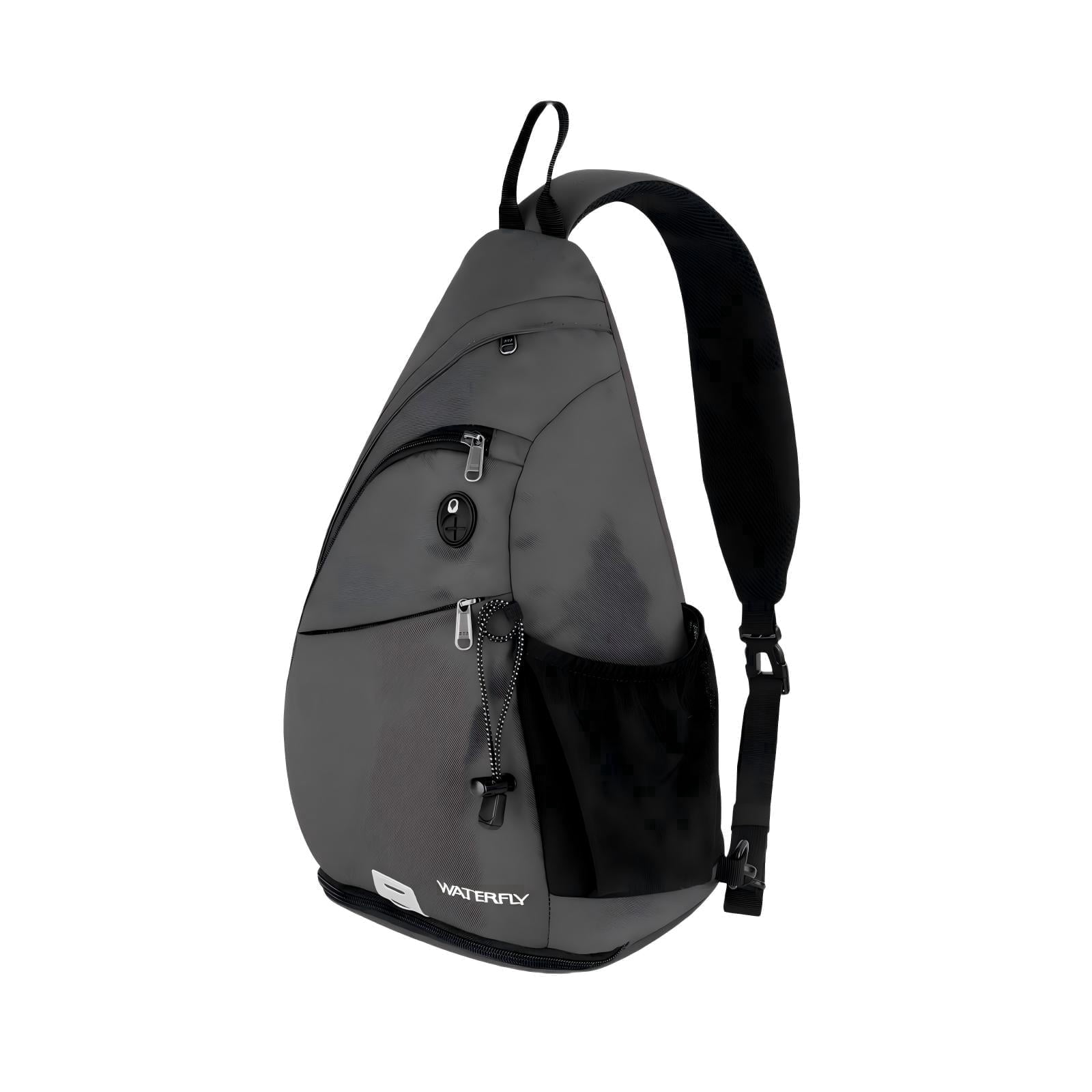 WATERFLY Unisex Large Capacity Nylon Sling Cross-Body Shoulder Chest ...