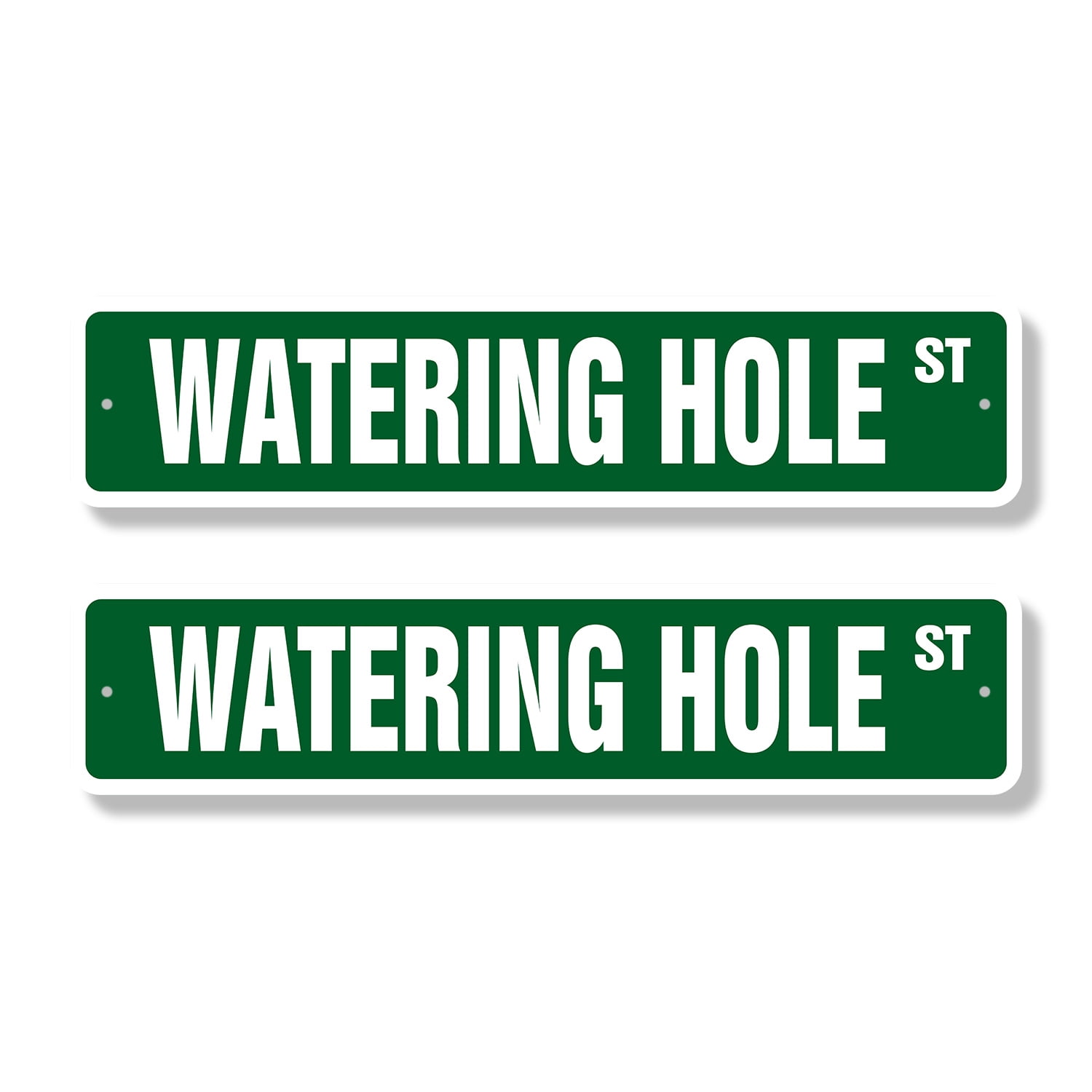 WATERING HOLE Classic Street Sign (2 Pack) bar tavern tap alcoholic ...