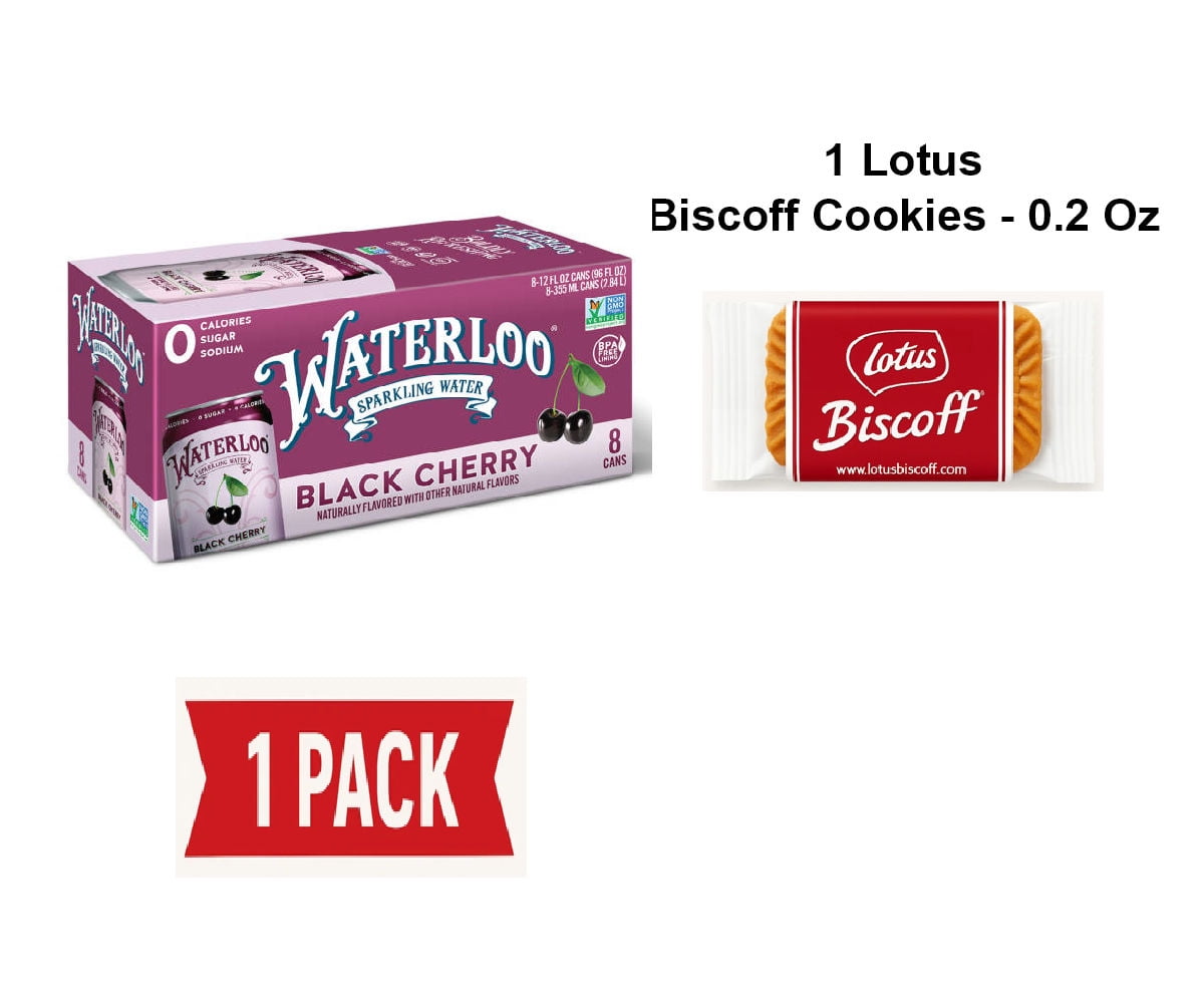 WATERLOO Black Cherry Sparkling Water - 8 pack, 12 fl oz - Pack of 1 ...