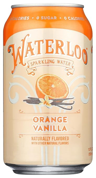 WATERLOO SPARKLING WATER Orange Vanilla Sparkling Water Single, 12 FZ ...