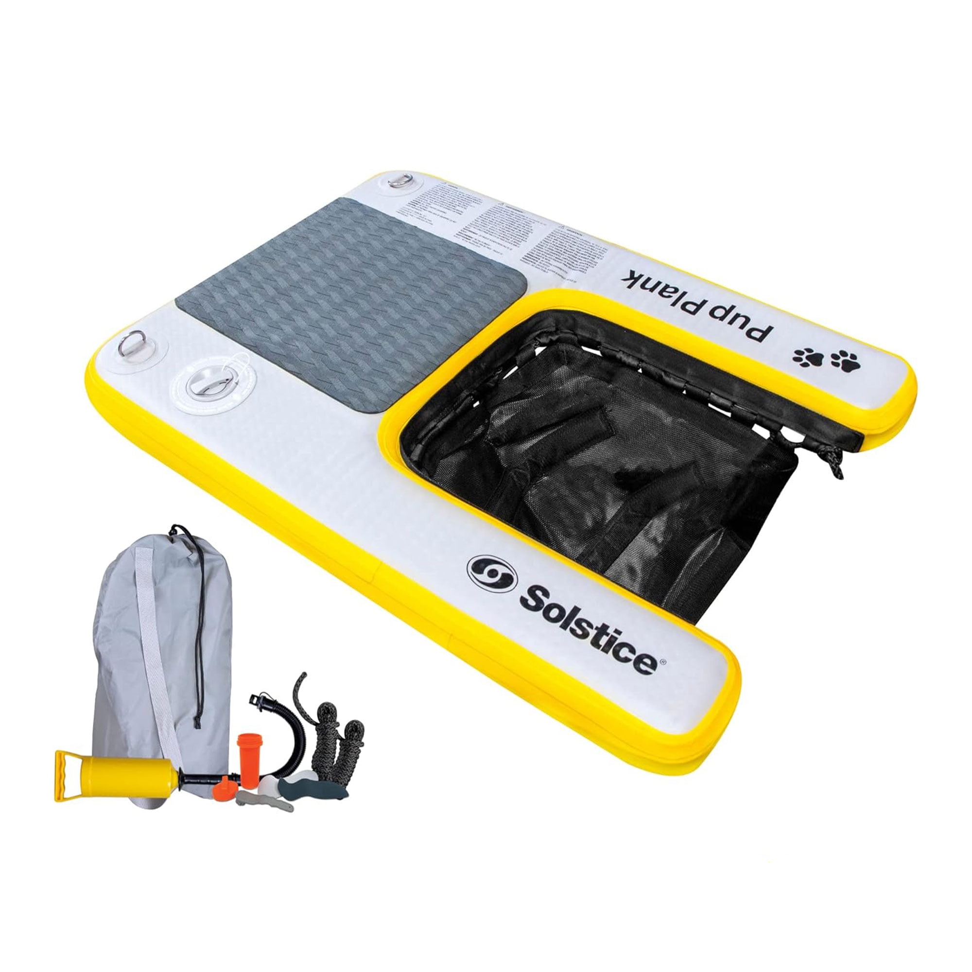 SOLSTICE ORIGINAL Mini Inflatable Pup Plank | Dog Float for Pools ...