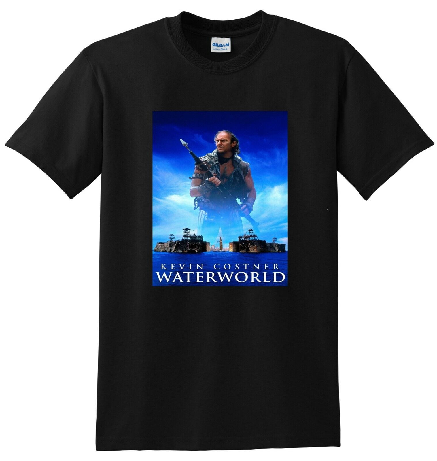 WATERWORLD T SHIRT 1995 4k bluray dvd cover poster tee SMALL MEDIUM ...