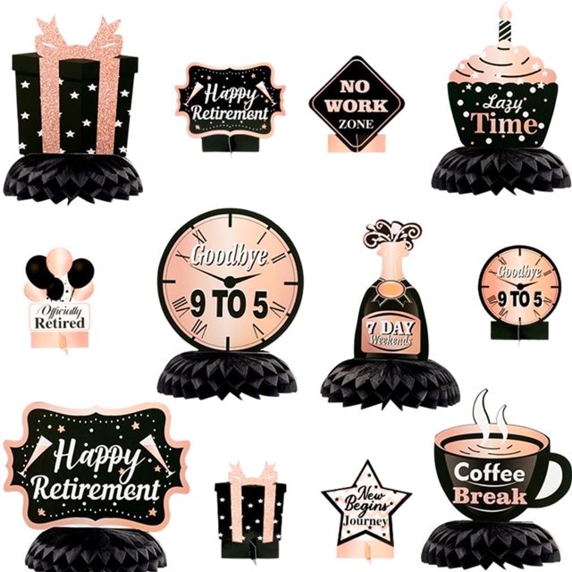 Haooryx Retirement Party Table Honeycomb Centerpieces for Happy ...