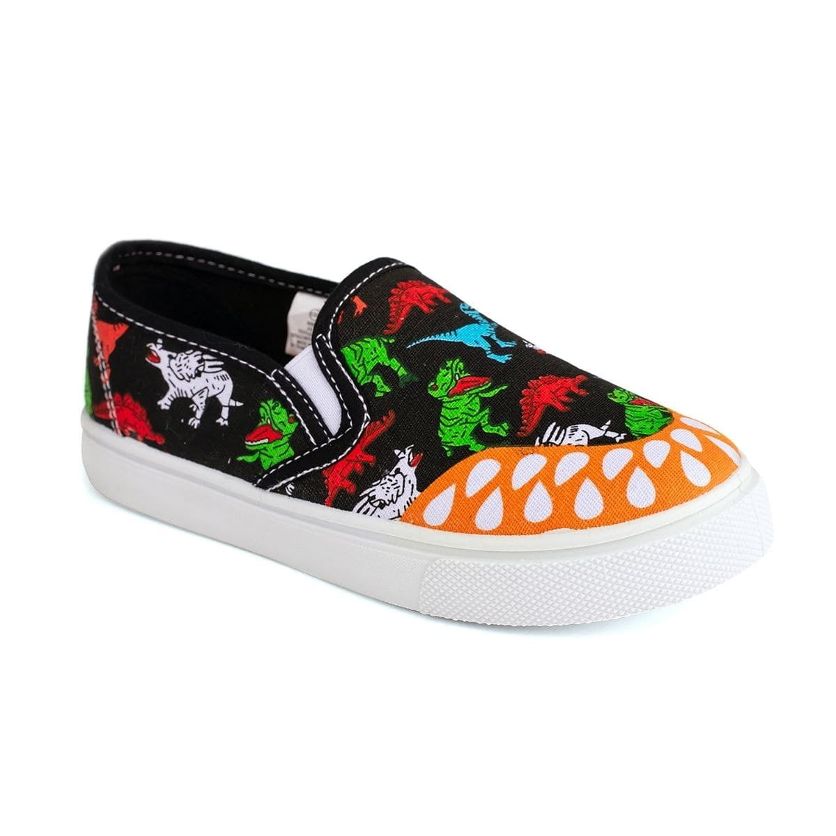 WATSON Youth Black Canvas Twin Gore Dino Sneakers - Walmart.com