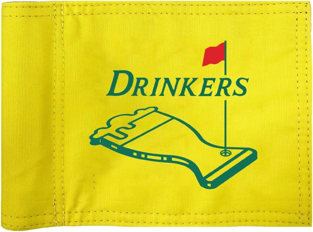 WATSY Drinkers Yellow Golf Pin Flag 8" x 6" Inch Inch For Flagstick ...