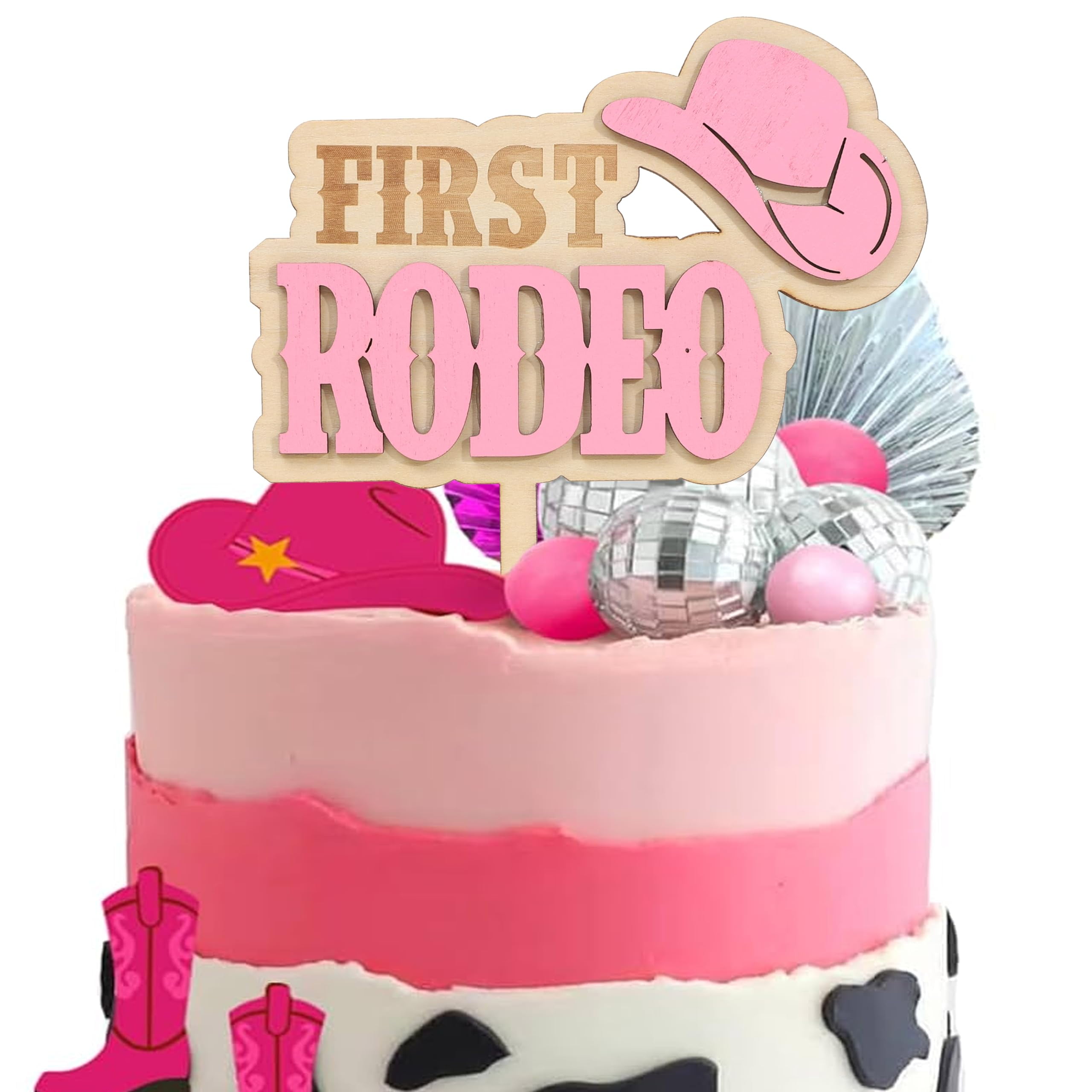 WAUAO My First Rodeo Cake Topper AIS1 - Cowgirl First/1st Birthday ...
