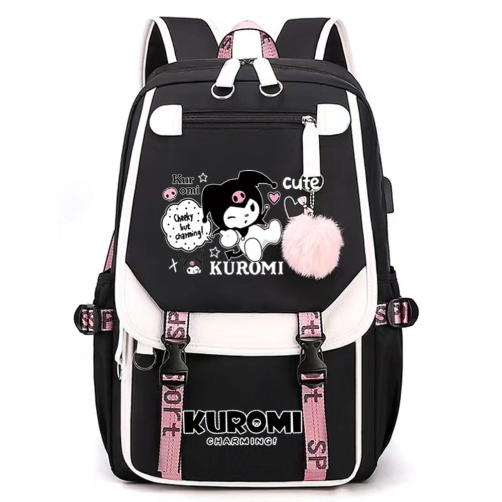 WAUOEMY 2025 Kuromi Backpack Cute Laptop Shoulders Travel Backpacks ...