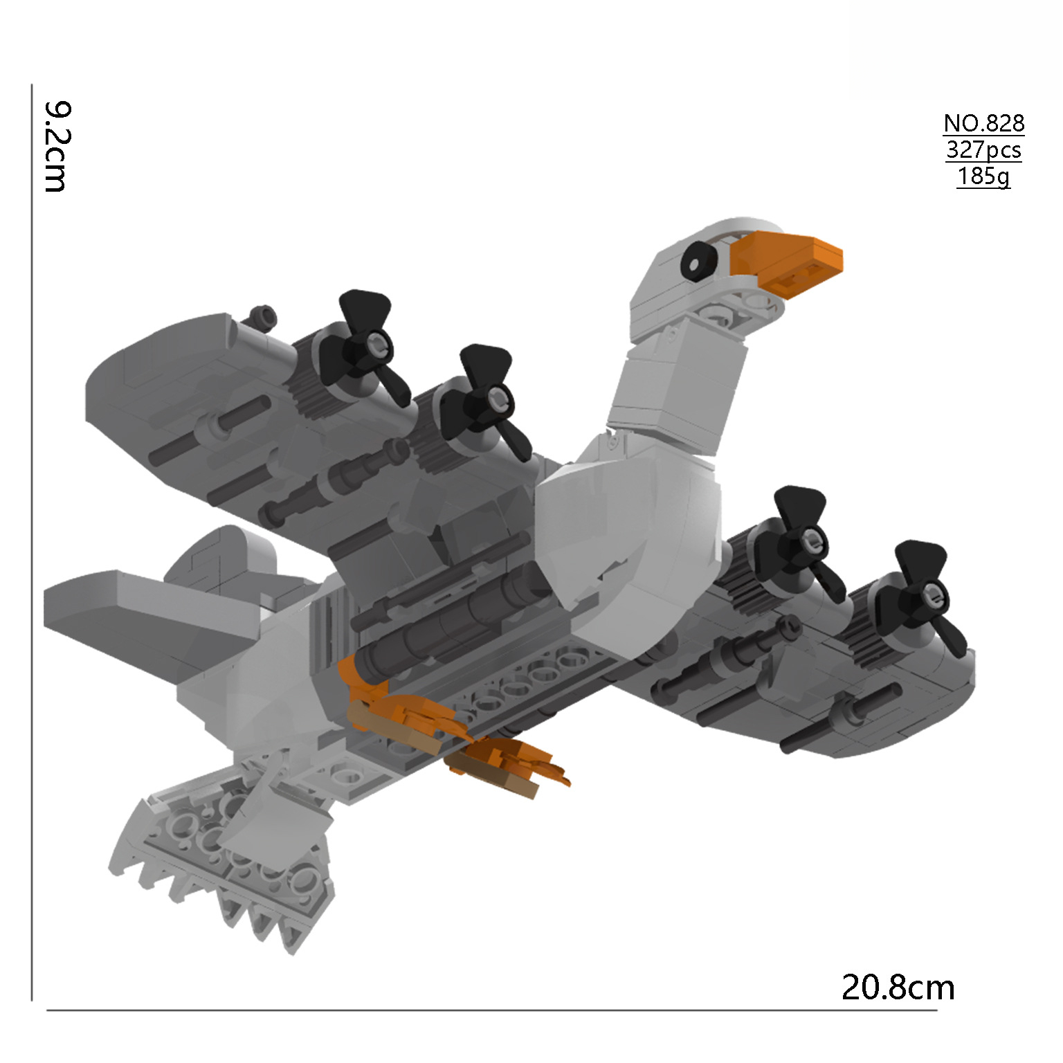 WAUOEMY Brainrot Building Block Set, Tralalero Tralala Building Block ...