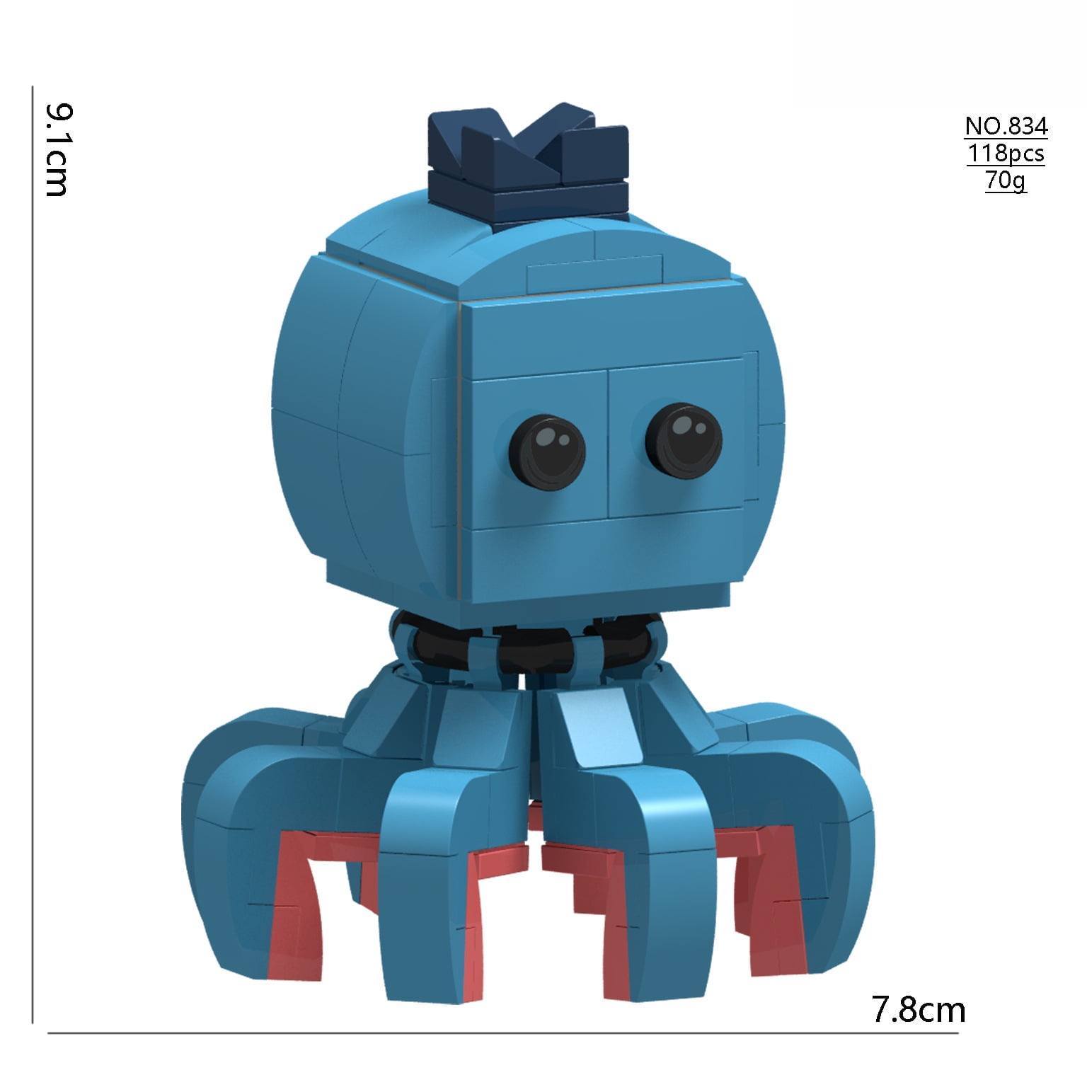 WAUOEMY Brainrot Building Block Set, Tralalero Tralala Building Block ...