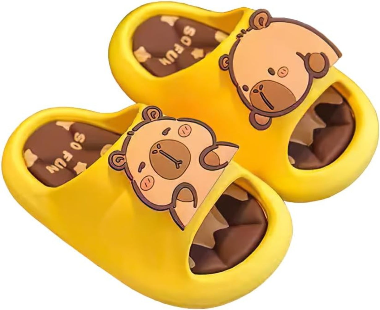 WAUOEMY Capybara Slippers for Kids, Summer Non-Slip Soft Sole Sandals ...