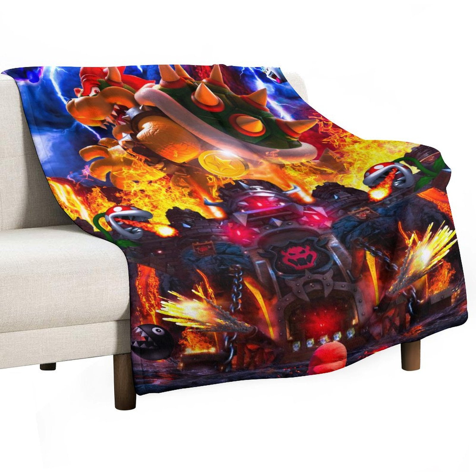 WAUOEMY Super Mario Throw Blanket Soft Blanket Couch Decor for ...