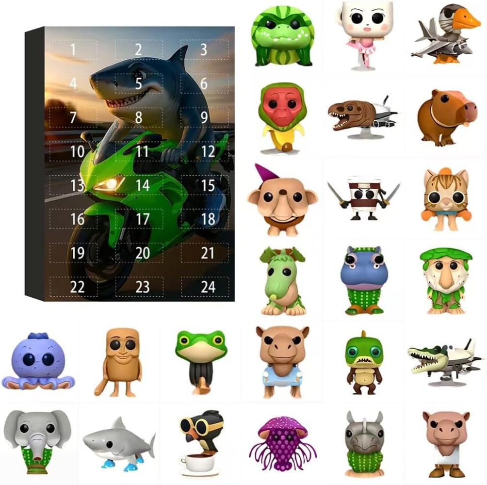 WAUOEMY Tung Tung Tung Sahur Advent Calendar, Tralalero Tralala Figure ...