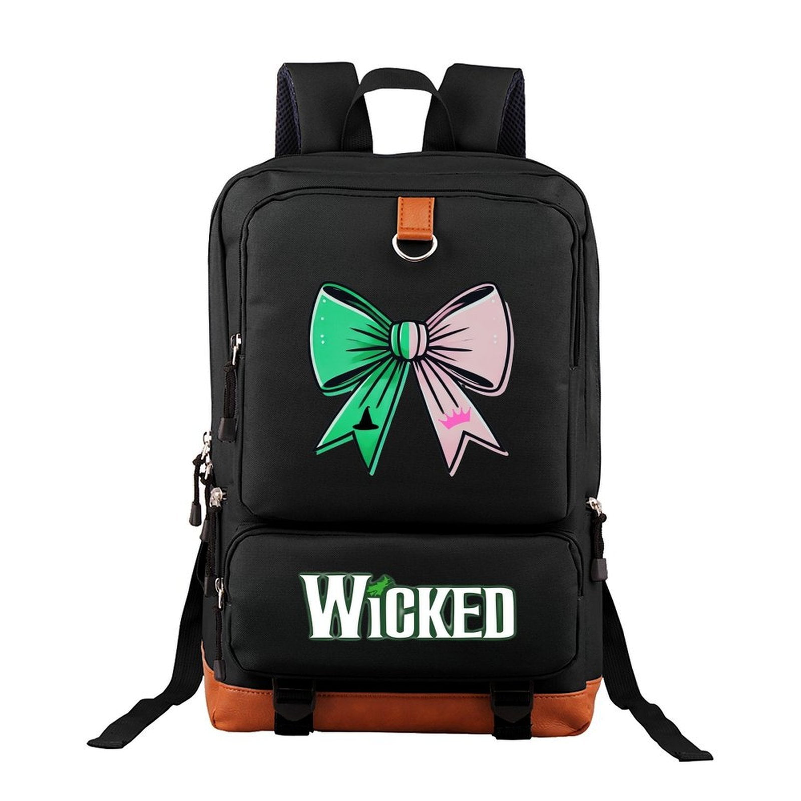 WAUOEMY Women Cute Glinda Elphaba Anime Backpack 2D Printed Business ...