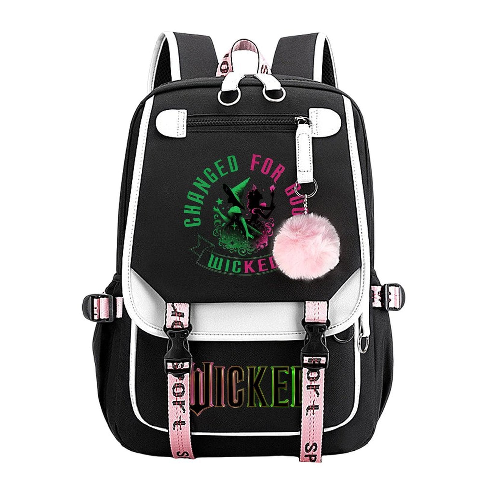 WAUOEMY Women Cute Glinda Elphaba Glinda Elphaba Anime Backpack 2D ...